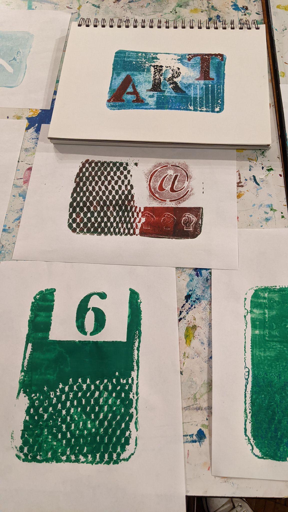 Gelli Plate Printing – The Art Gallery at Congdon Yards